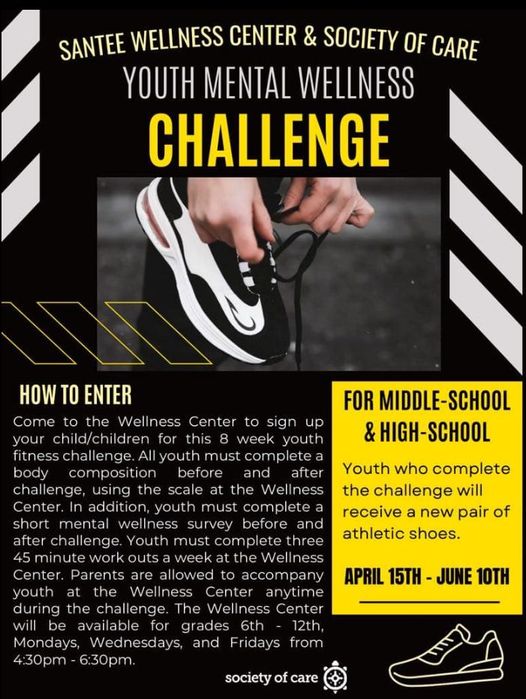 Youth Mental Wellness Challenge | Santee Health and Wellness